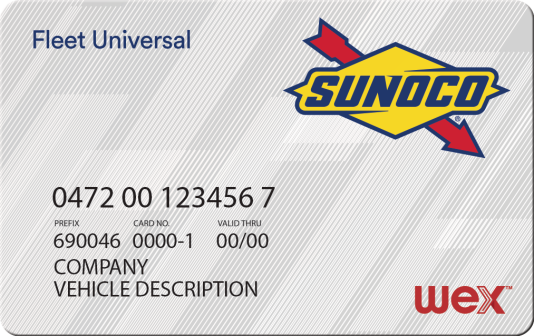 Sunoco Fleet Universal Card | WEX Inc.