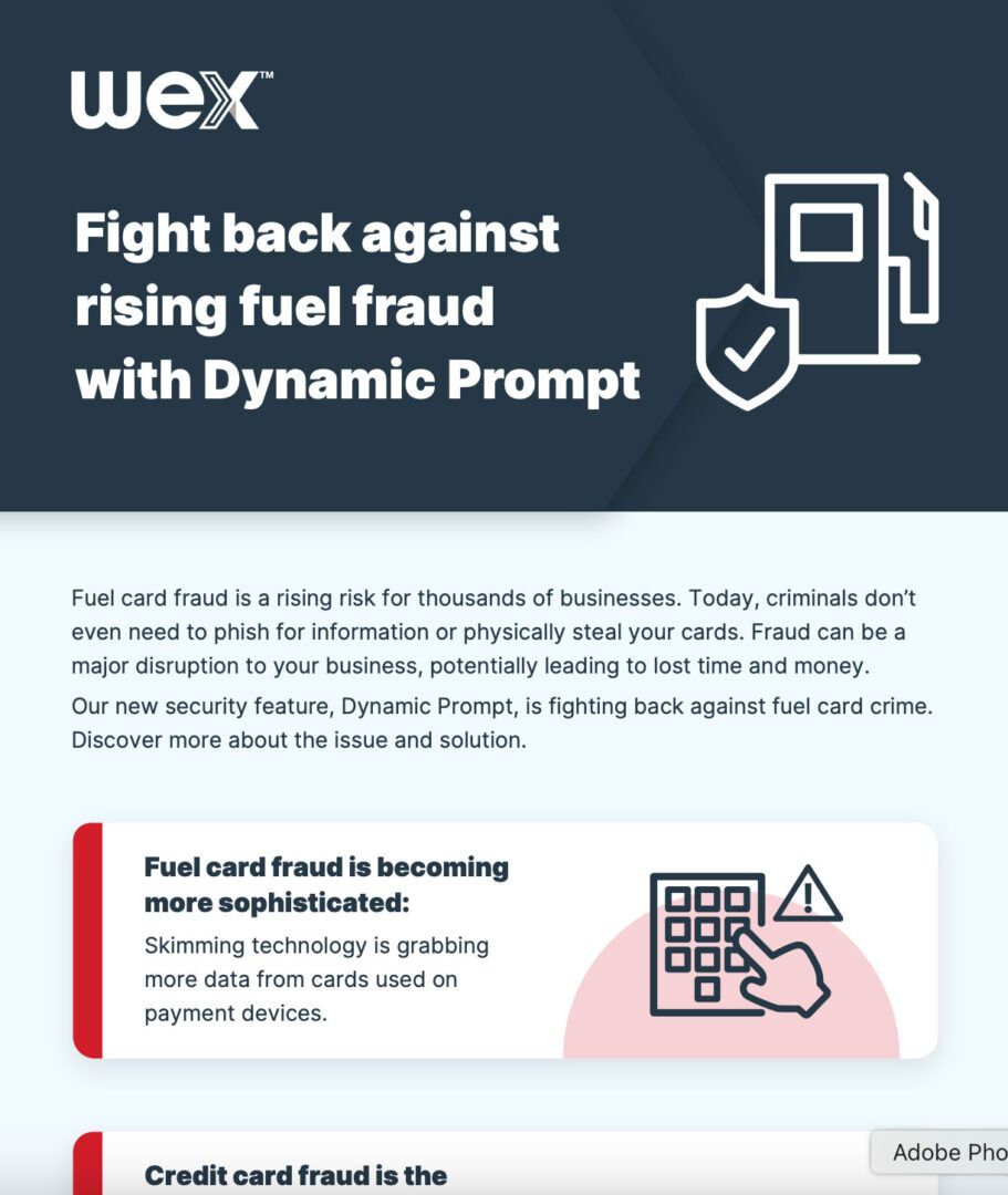 Avoid fleet card skimming with two-factor authentication | WEX Inc.
